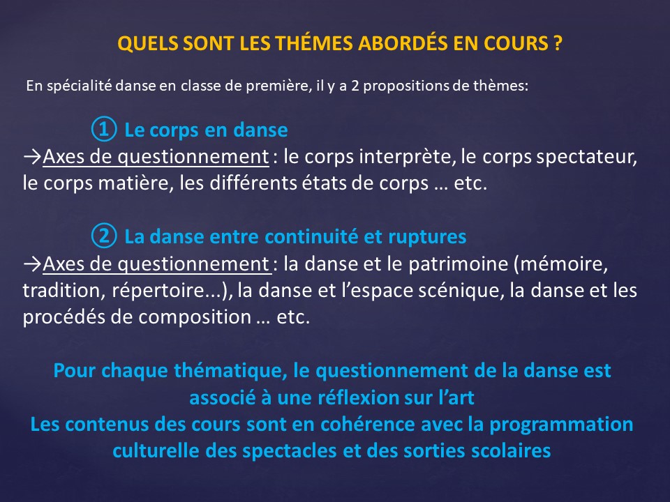 ART-DANSE - Lycée Edouard Herriot